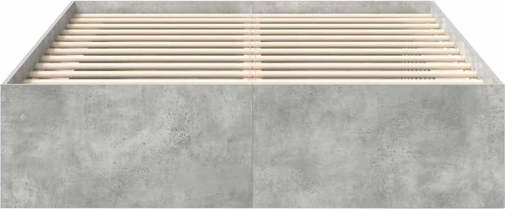 Rám postele betonově šedý 150 x 200 cm King Size 3203869
