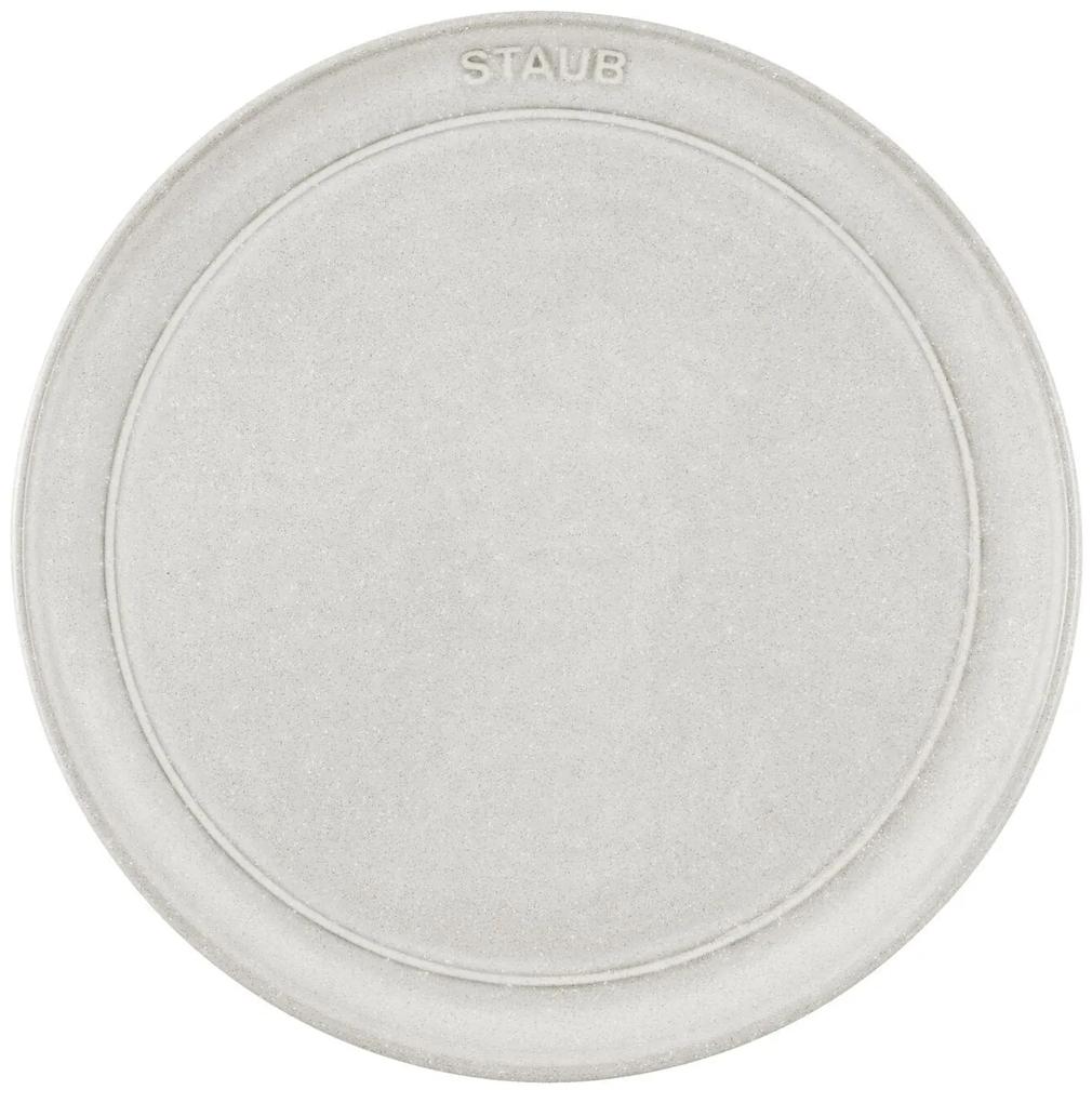 Staub keramický talíř 22 cm, bílá lanýžová, 40508-027