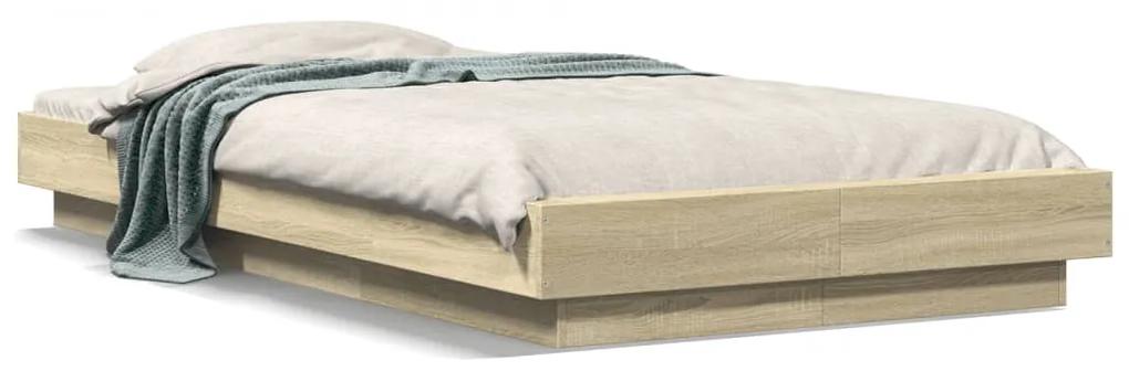 Rám postele dub sonoma 90 x 190 cm kompozitní dřevo,  3281240