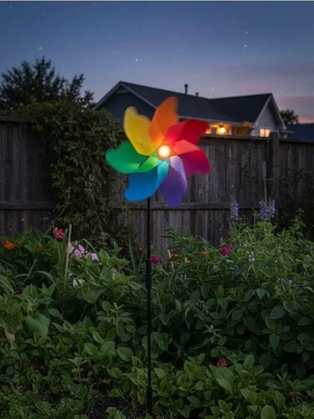 Sinsay - Dekorativní zahradní solární LED větrník - vícebarevná