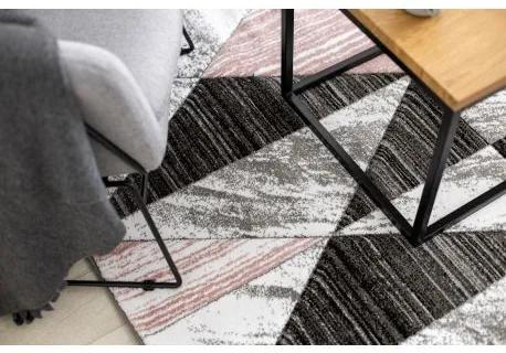 koberec ALTER Nano trojúhelníky růžový velikost 120x170 cm | krásné koberce cz