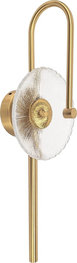 Toolight Toolight, LED nástěnné svítidlo 53x18cm, 3W, 3000K, LHJ072-W, zlatá matná, OSW-50032