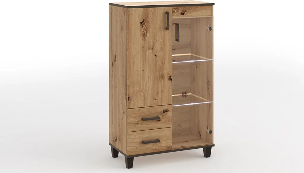 ADRK Furniture Vitrína POLA 01 ADRK-SHC-POL-01-ART