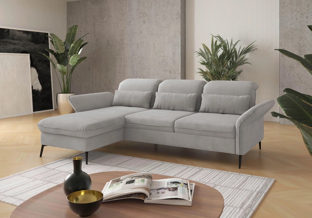 XXXLutz ROHOVÁ SEDAČKA, textil, barvy stříbra Sit & More - Sedací soupravy - 000144011862