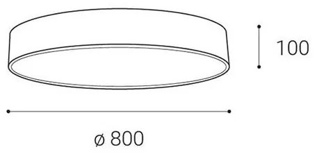 LED2 - LED Stmívatelné stropní svítidlo MONO LED/100W/230V 3000K/4000K bílá