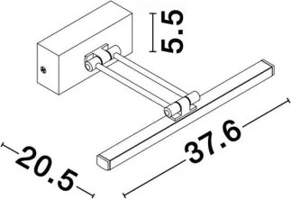 Nástěnné LED svítidlo NOVA LUCE MARNELL 12W 3000K 9117302