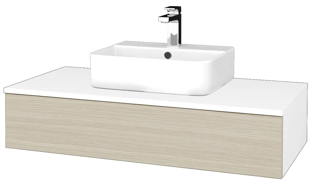 Dřevojas Koupelnová skříňka MODULE SZZ 100 Varianta: N01 Bílá lesk / L01 Bílá vysoký lesk