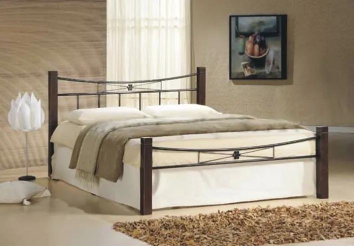 postel, dvojlůžko Tempo Kondela Paula, 160x200 cm, s lamelovým roštem