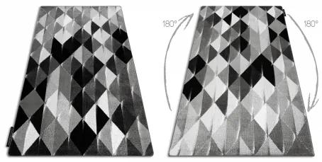 koberec INTERO PLATIN 3D Trojúhelníky šedá velikost 160x220 cm | krásné koberce cz