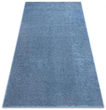 koberec, koberec metráž SANTA FE modrý 74 hladký, Jednotný jedn velikost 200x450 cm | krásné koberce cz