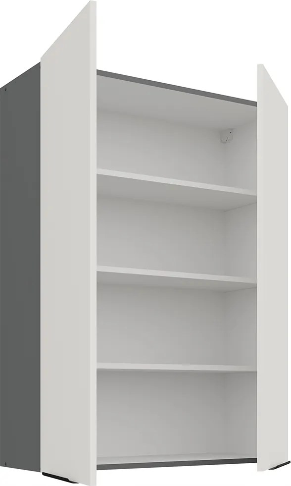 ARIA aw | horní skříňka 80 G-108 2F policová | 80 cm | EXTRA VYSOKÁ | ANTI FINGERPRINT povrch | antracit/bílá