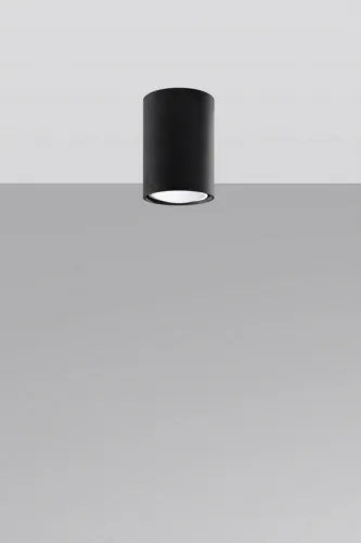 Stropní svítidlo SOLLUX Lagos 10cm GU10 1x40W bez zdroje SL.1000 černá