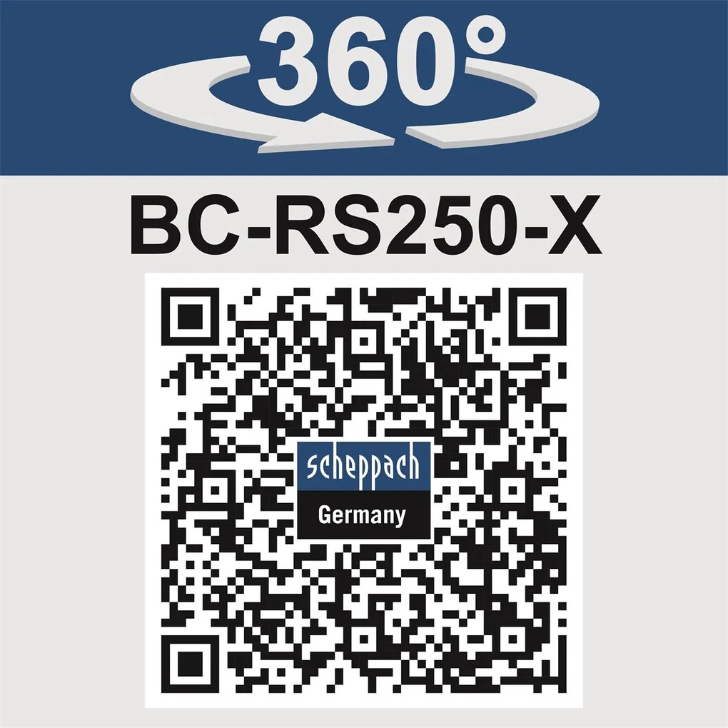 Scheppach BC-RS250-X 20V IXES - akumulátorová ocasová pila (bez akumulátoru a nabíječky)