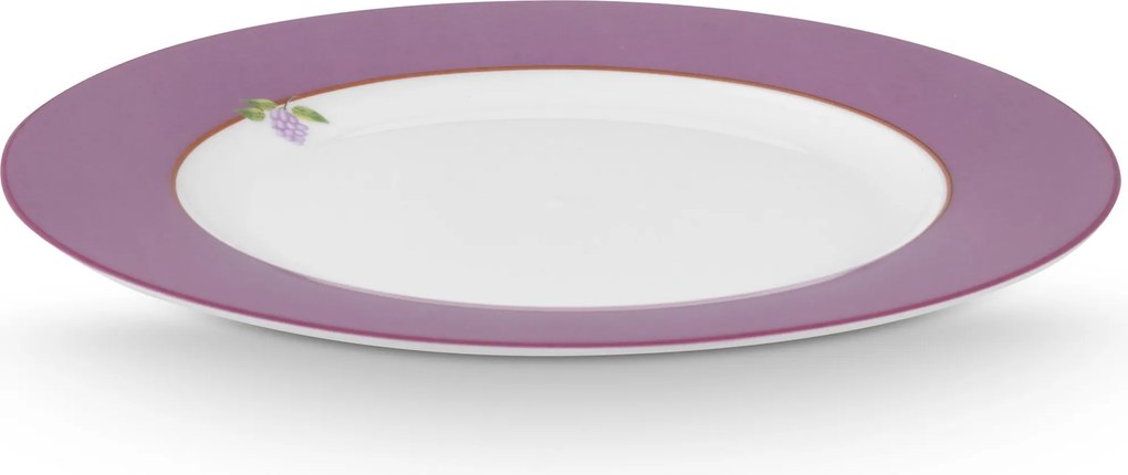 Pip Studio Lily & Lotus talířek Ø21cm, lila (snídaňový talíř)
