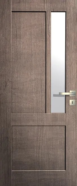 Interiérové dveře vasco doors LISBONA model 6 Průchozí rozměr: 70 x 197 cm, Orientace dveří: Levé dveře, Dekor: Dub kartáčovaný