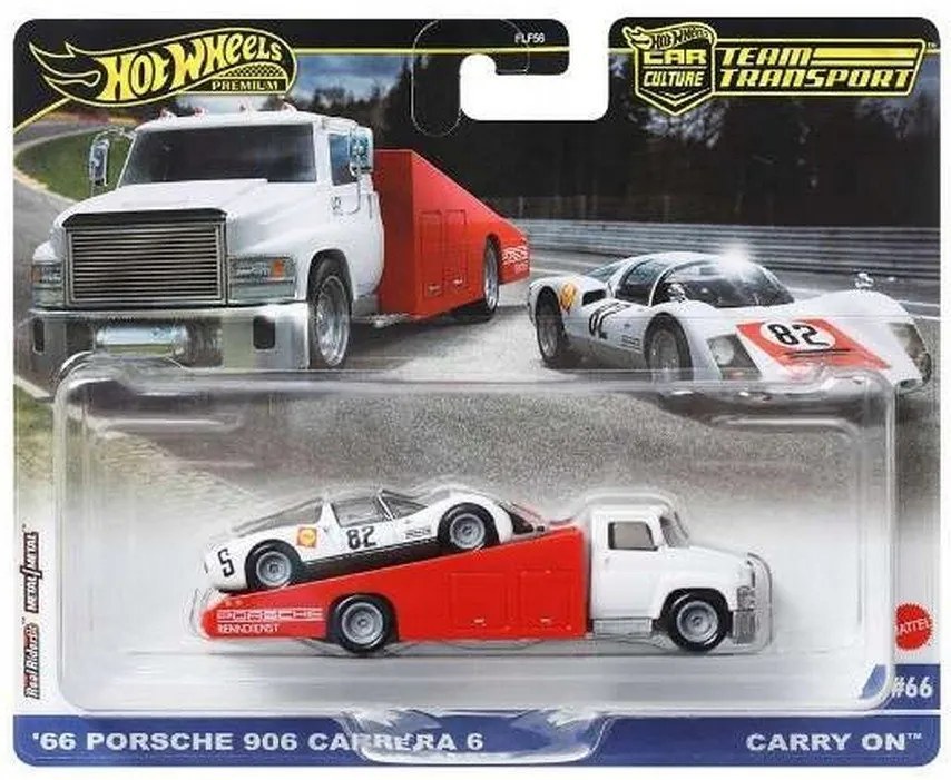 Mattel hot wheels team transport '66 porsche 906 carrera 6