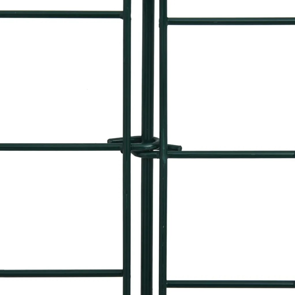 Zahradní plot s obloukem dolů 77,5 x 64 cm zelený 146104