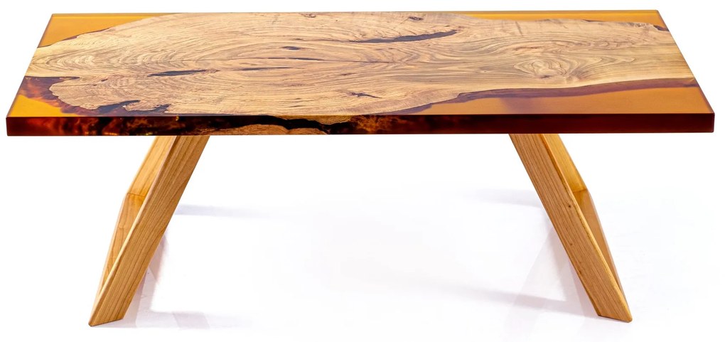 Konferenční stolek – jantarová pryskyřice