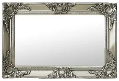 vidaXL Nástěnné zrcadlo barokní styl 60 x 40 cm stříbrné