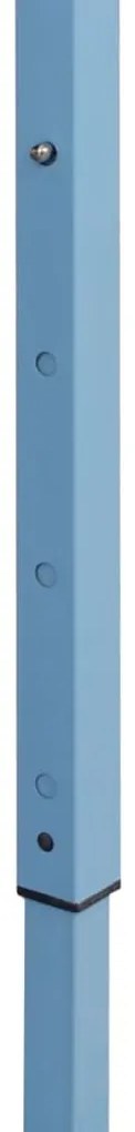 Skládací nůžkový party stan s 5 bočními stěnami 3 x 9 m modrý - Default Title