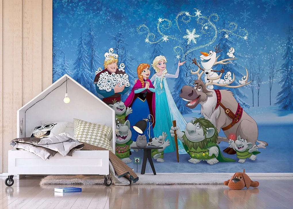 Vliesová fototapeta Kouzelné Ledové Království, Disney | 360 x 270 cm | DFTDNXXL5019