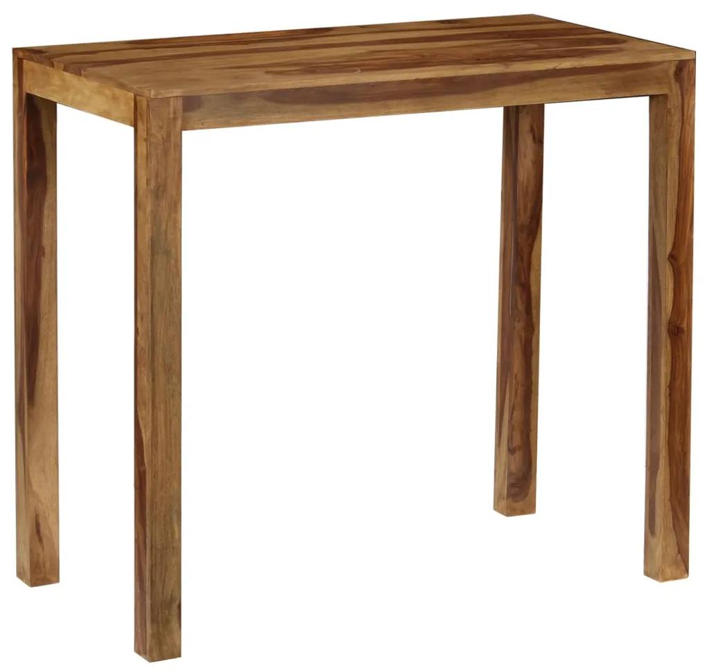 246211 vidaXL Barový stůl z masivního sheeshamového dřeva 118 x 60 x 107 cm