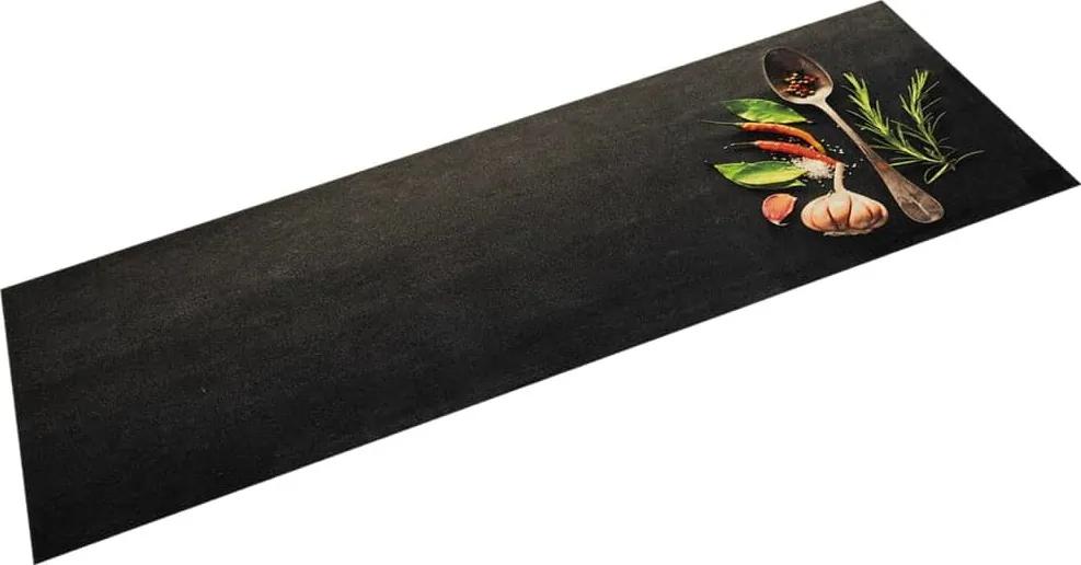 vidaXL Kuchyňská rohožka pratelná 45 x 150 cm [136564] Barva: Černo-zelená