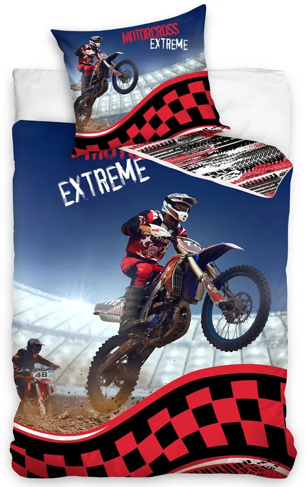 Bavlněné povlečení Motocross Extreme