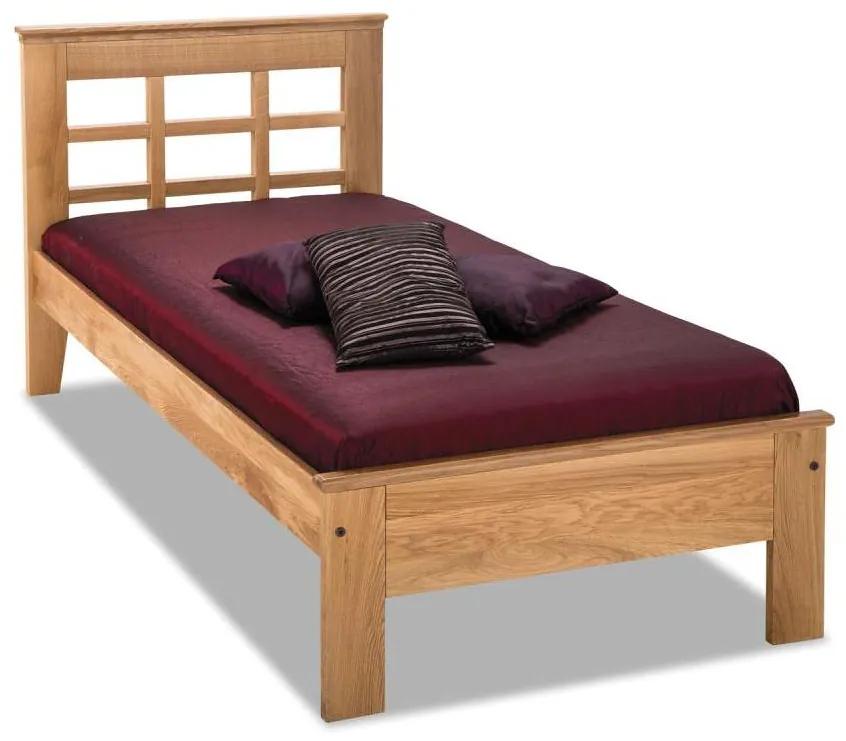 Krajča Jednolůžková postel z masivu Lea (letiště) 90 x 220 cm Povrchová úprava: Bezbarvý olej OSMO, Druh dřeva: Borovice