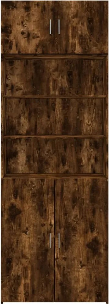 Úzká úložná kouřový dub 80x42,5x225 cm kompozitní dřevo 3281347