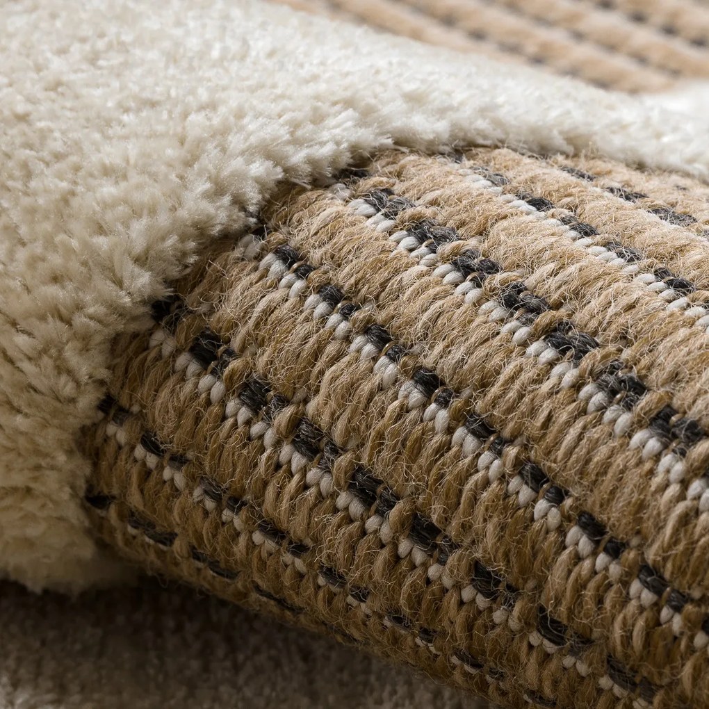 Dywany Łuszczów, Kusový koberec Spark 0696A beige/cream, 200x290, béžová, chodba / předsíň