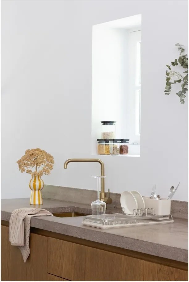 Béžový kovový odkapávač 46x20 cm – Brabantia