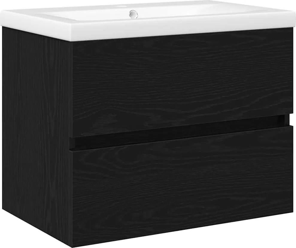Skříňka pod umyvadlo Černý dub 60 x 39 x 62 cm Kompozitní dřevo 3333148