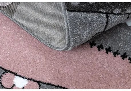 Dywany Luszczow Kusový koberec PETIT FARMA ZVÍŘATA, růžový Rozměr koberce: 180 x 270 cm