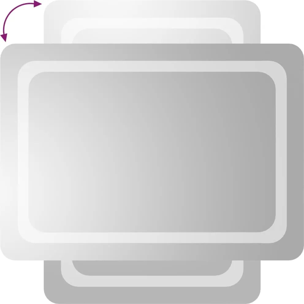 Koupelnové zrcadlo s LED osvětlením 50x70 cm 3154093