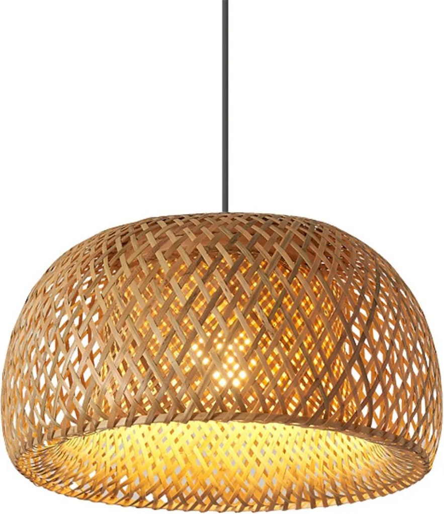 Toolight - stropní svítidlo z přírodního bambusu E27 60W APP886-1CP, hnědá, OSW-05246