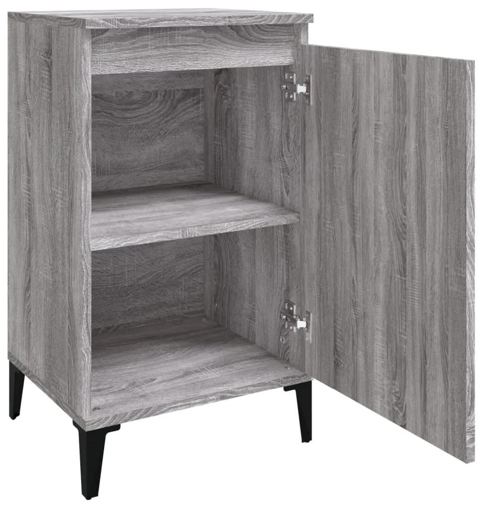 Noční stolek šedý sonoma 40 x 35 x 70 cm kompozitní dřevo