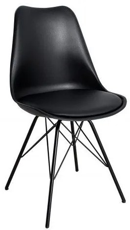 Deflee židle SCANDINAVIA RETRO black II ZDL36192100% polyuretan -syntetická kůže, plast, kov  50 cm x 85 cm x 60 cm