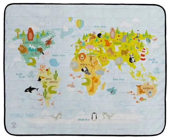 Pikniková deka world map