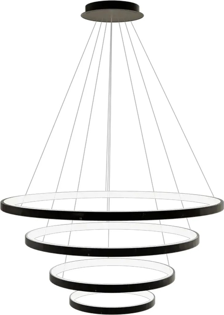 Toolight Toolight, LED stropní svítidlo 20/40/60/80 cm, 82W, 3000K, LHJ014-CP4, černá, OSW-50005