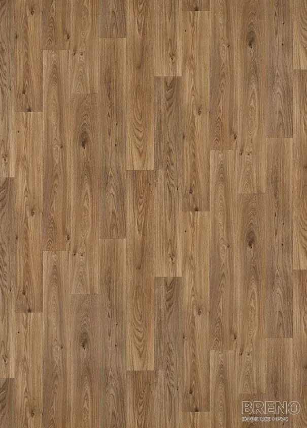 Breno PVC AMBIENT Gambel Oak 662M – tmavé dřevo, šíře 400 cm