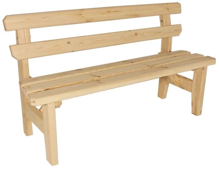 Gaboni Eduard 55482 Zahradní dřevěná lavice - bez povrchové úpravy - 150 cm