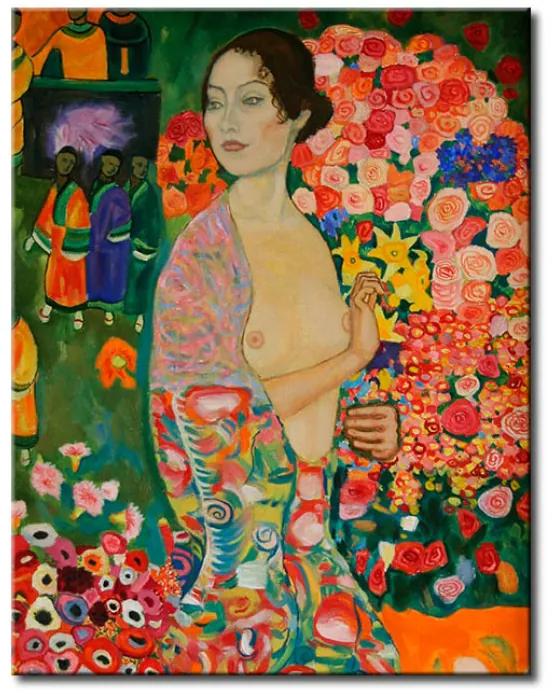 Obraz Tanečnice - fragment obrazu Klimta (1-dílný) - akt s ženou