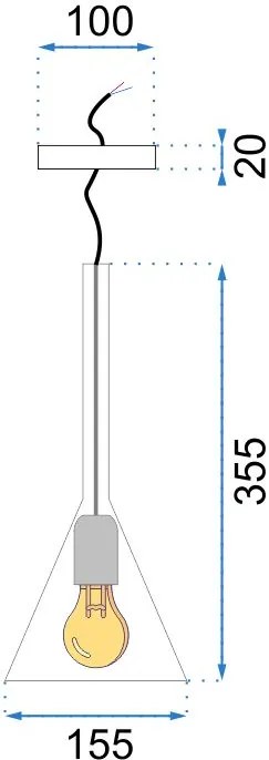 Toolight Rea, Stropní svítidlo Largo Black, OSW-00100