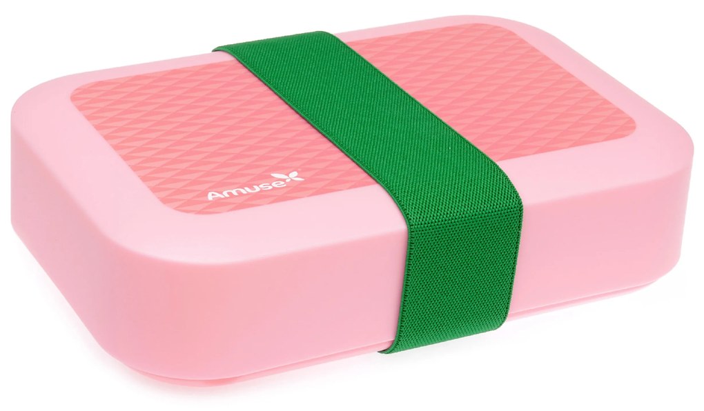 DBP Plastic Svačinový box Amuse® střední růžový
