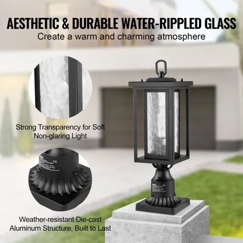 2 PC Soumrak do úsvitu Svítidlo na sloup venkovní lampy 450 mm Držák na sloup