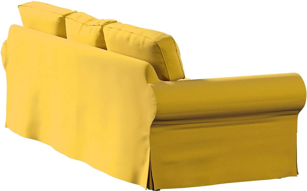 Potah na pohovku IKEA Ektorp 3-místná, nerozkládací barva žlutá látka sametová