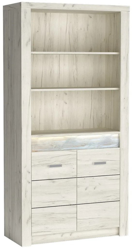 Casarredo Regál INDIANAPOLIS I-5 jasan bílý