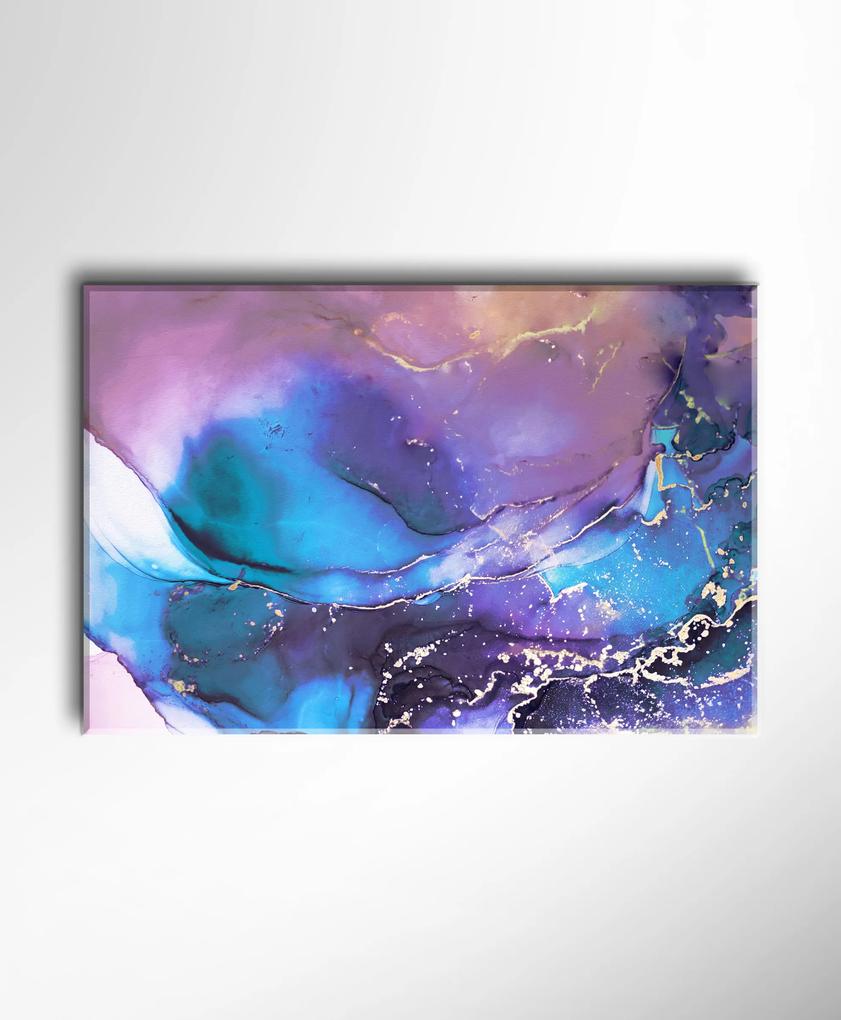 Malvis ® Obraz purpurově modrá pryskyřice ROZMĚR (šířka x výška): jednodílný obdélník 150x100 cm