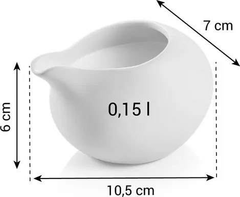 TESCOMA Nádoba na smetanu FANCY HOME Stones, bílá